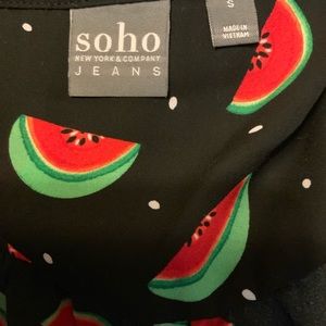 Soho | Tops | Soho Sleeveless Top With Watermelon Slice Design | Poshmark